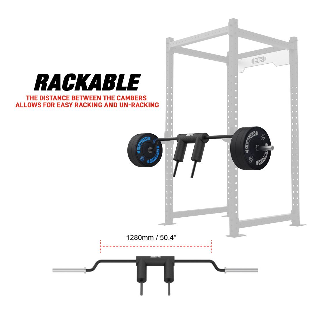 GetRxd Safety Squat Bar 2000 - Gym Equipment by Xtreme Fitness
