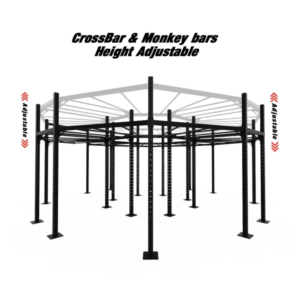 GetRxd Circular Monkey Bar Rig - Basic - Gym Equipment by Xtreme Fitness